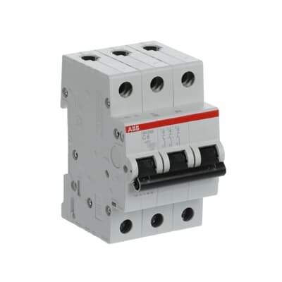 Breaker Riel Din (6Ka) Sh203-C6 3P 6A Abb | Gout Decoración
